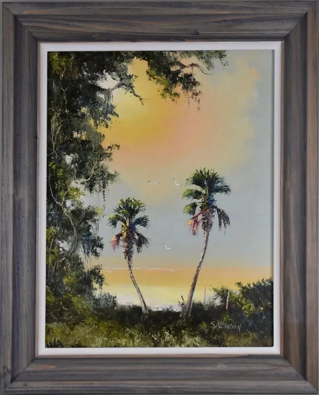 SAM NEWTON (1948-present) Original Florida Highwaymen, Sunset ...