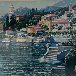 Howard Behrens "recollections of Lake Como"coa,wentworth Gallery Boca ...
