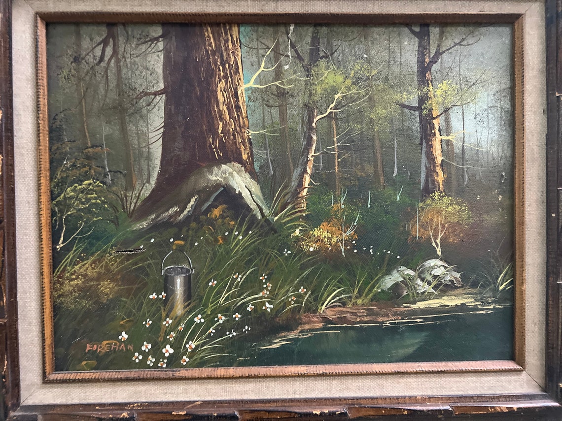 William Foreman (B 1939) Oil on Canvas " Forest" 19 X 25 - Etsy