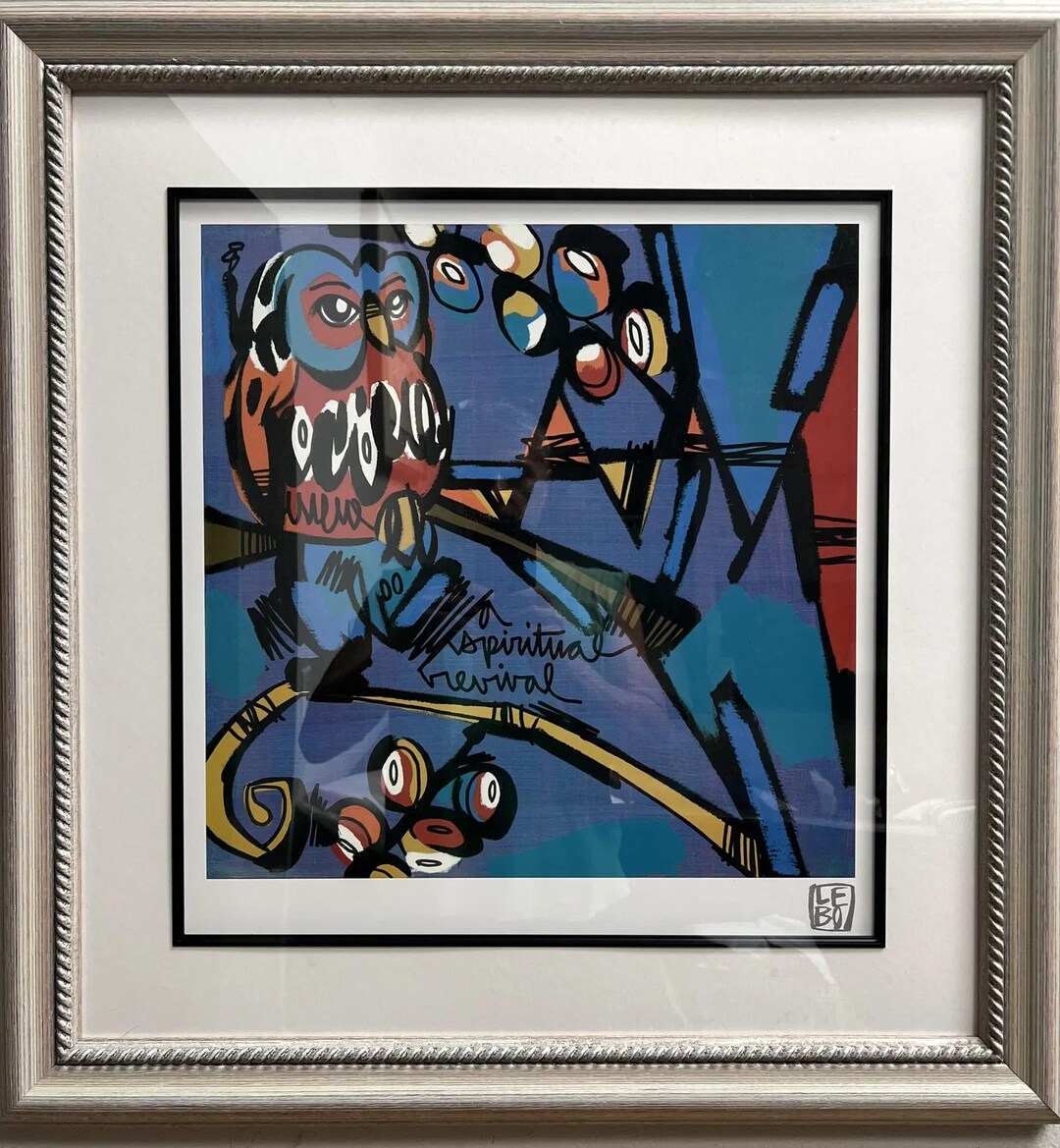 David Le Batard "as Lebo" " a Spiritual Revival" Framed Seriolithograph ...