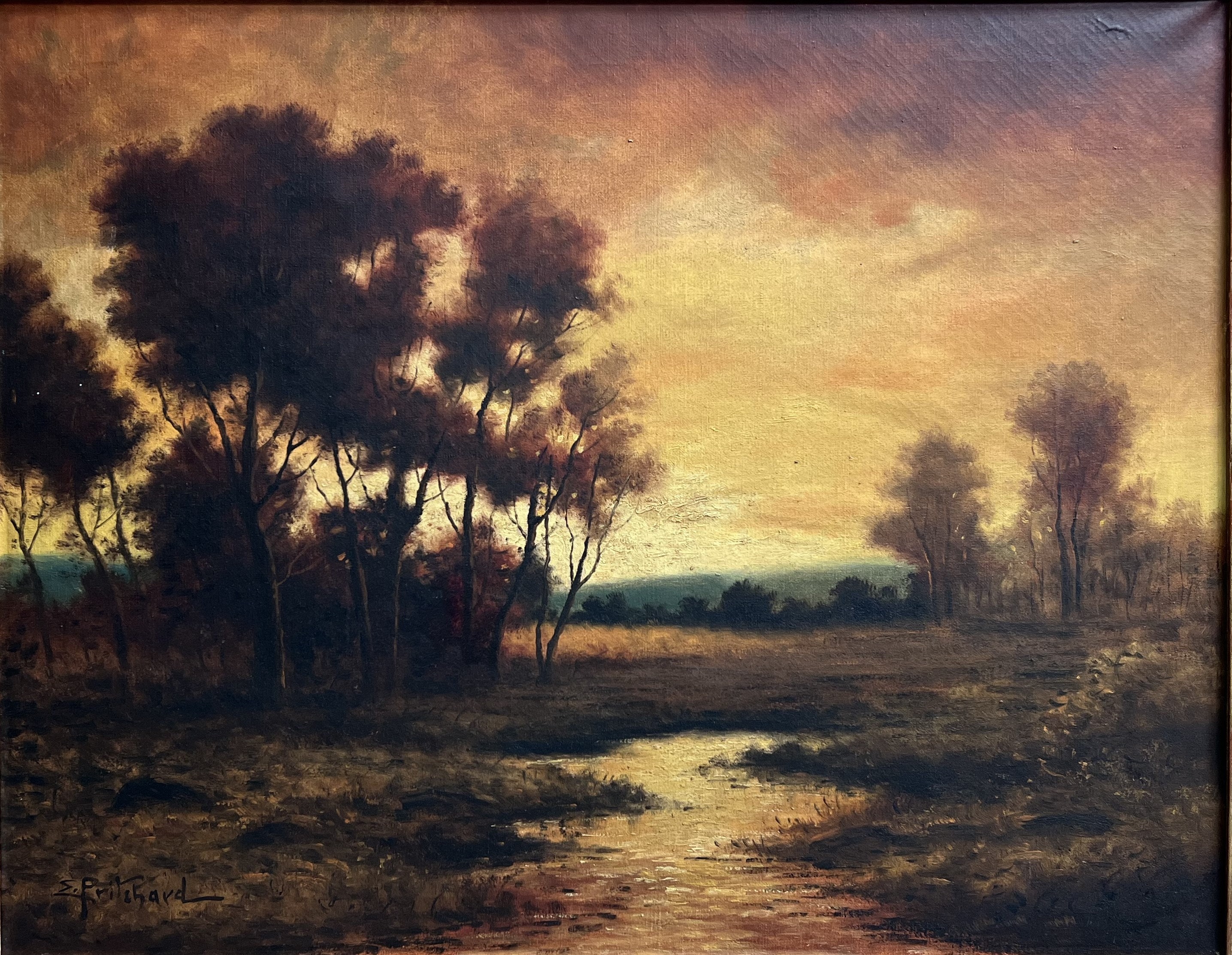 Edward Pritchard (american) 1864-1930s Late Afternoon Midsummer Oil on ...