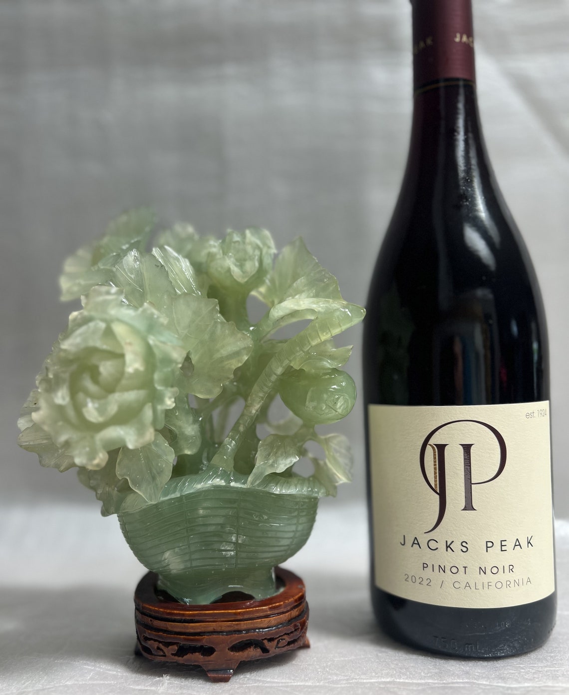 Vintage Chinese Hand Carved Jade Roses and Flowers Statue Figurine - Etsy