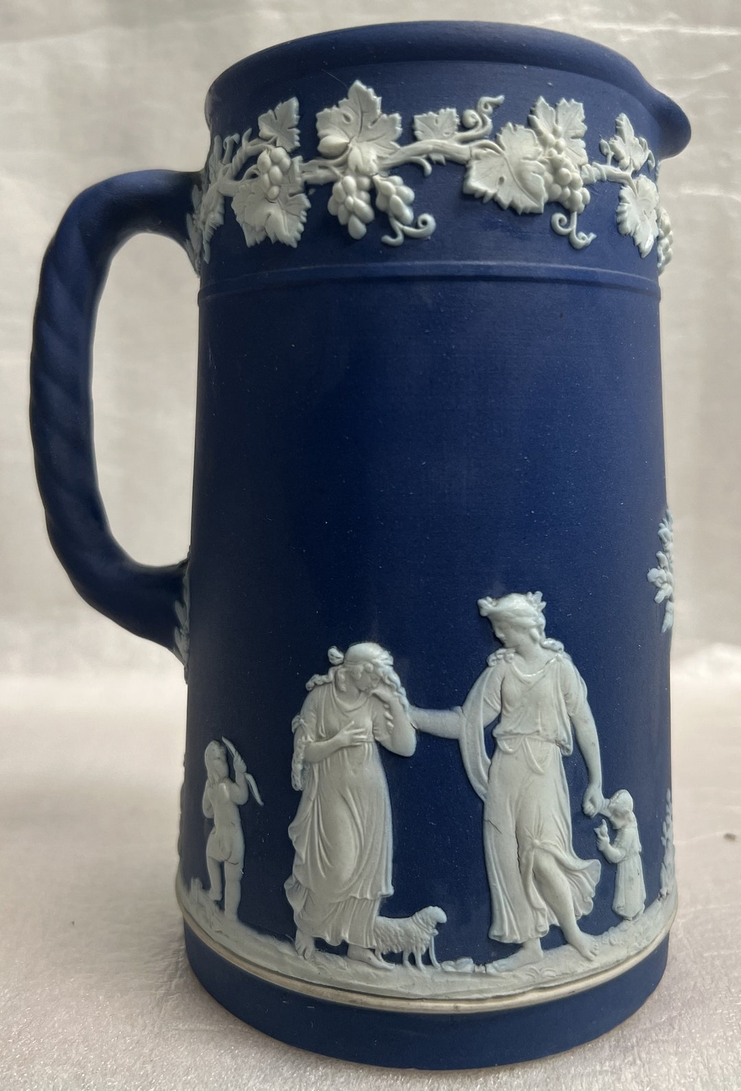 Wedgewood (england) Mid Century Royal Blue Vintage English Jasperware ...