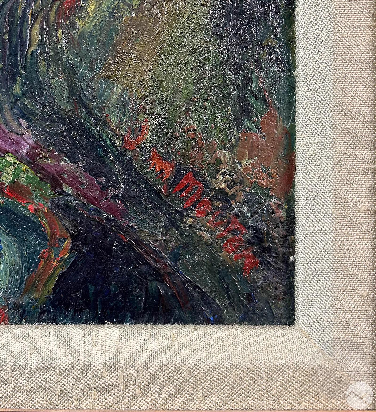 Jean-marie Sorgue Aka Jean Mouton (french, 1924-2010) Abstract Oil ...