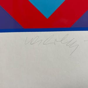 Victor Vasarely (1906-1997) Geometric Image HAND SIGNED in Ink C.1970 ...