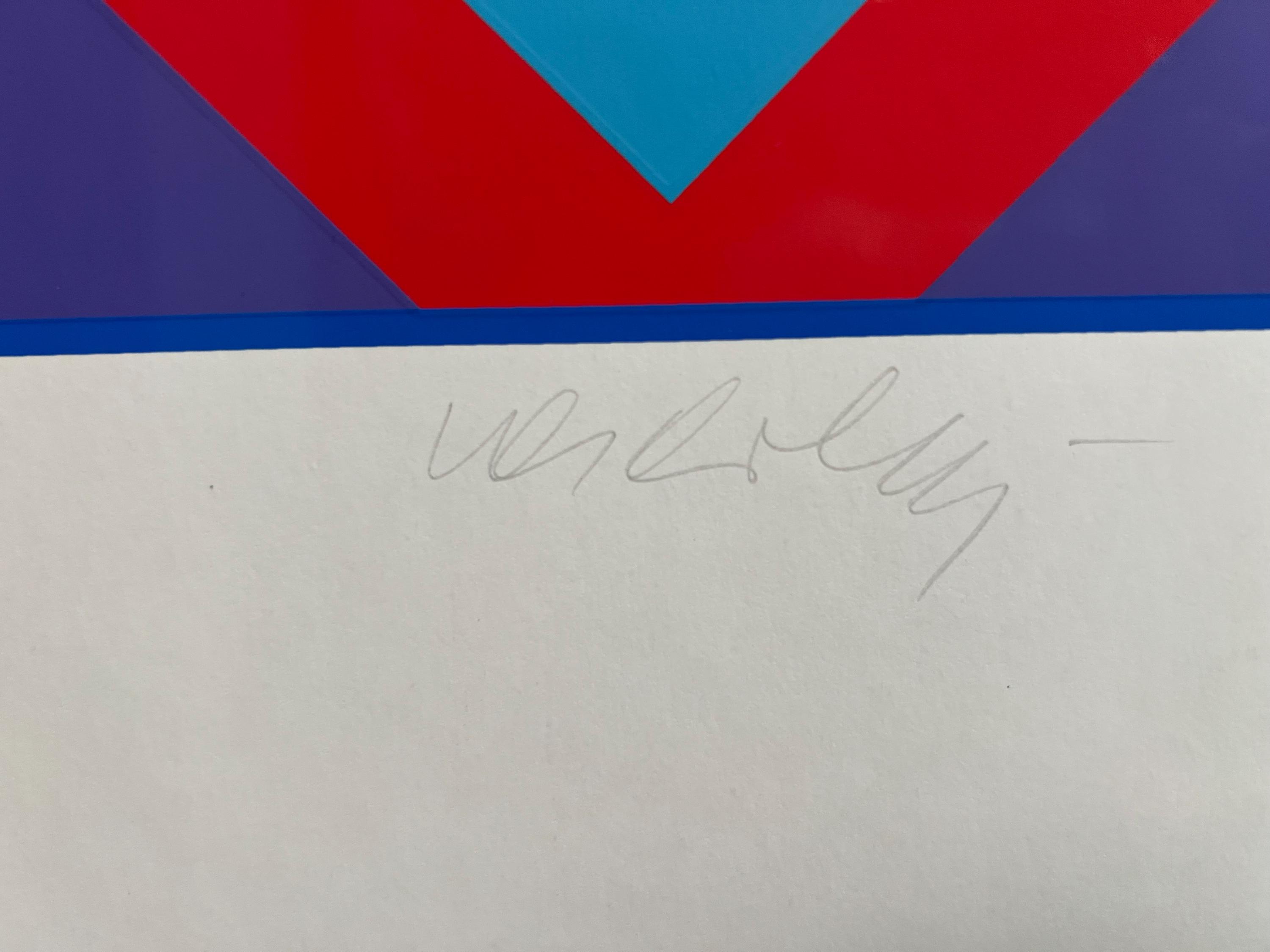 Victor Vasarely (1906-1997) Geometric Image HAND SIGNED in Ink C.1970 ...