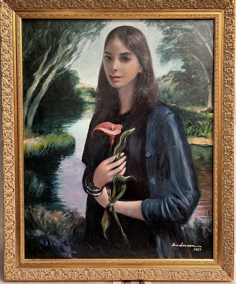 Robin John Anderson american B 1951 the Ghost Maker Stunning Oil on ...