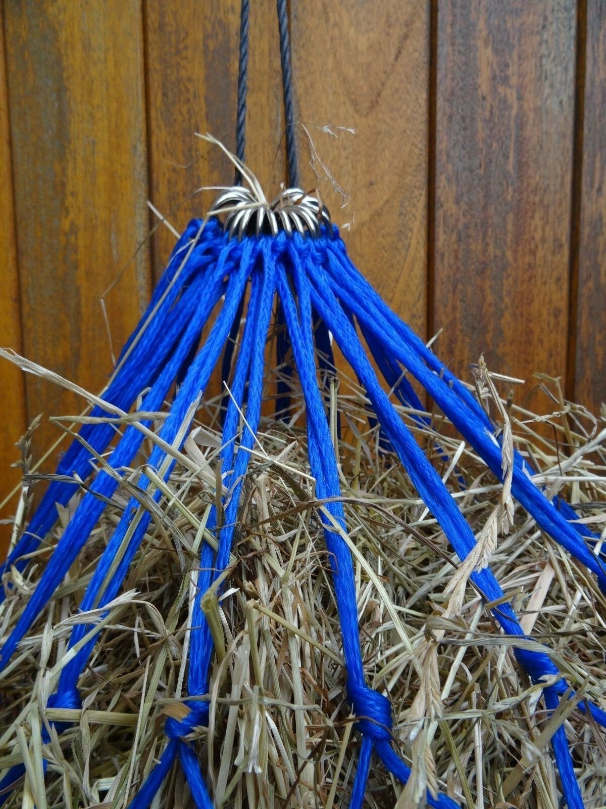 LARGE 42 & X-LARGE 50 Ringed Strong Haynets / Haylage Nets Small Holes ...