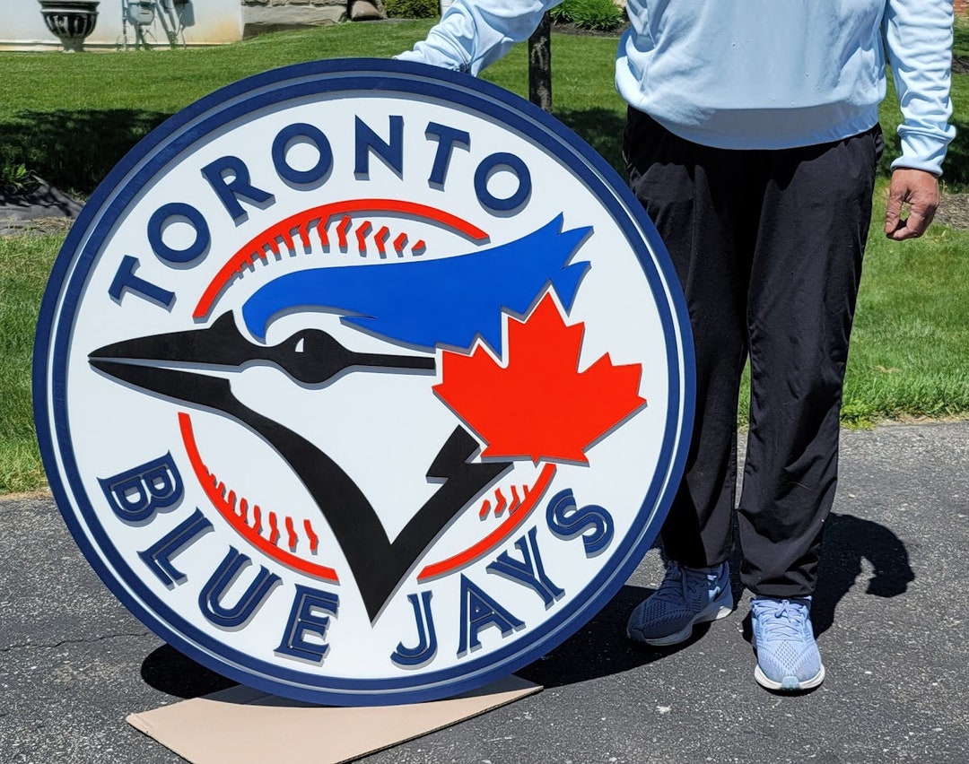 Toronto Blue Jays Canadian Baseball Team Logo 3D Wooden Sign, Medallion ...