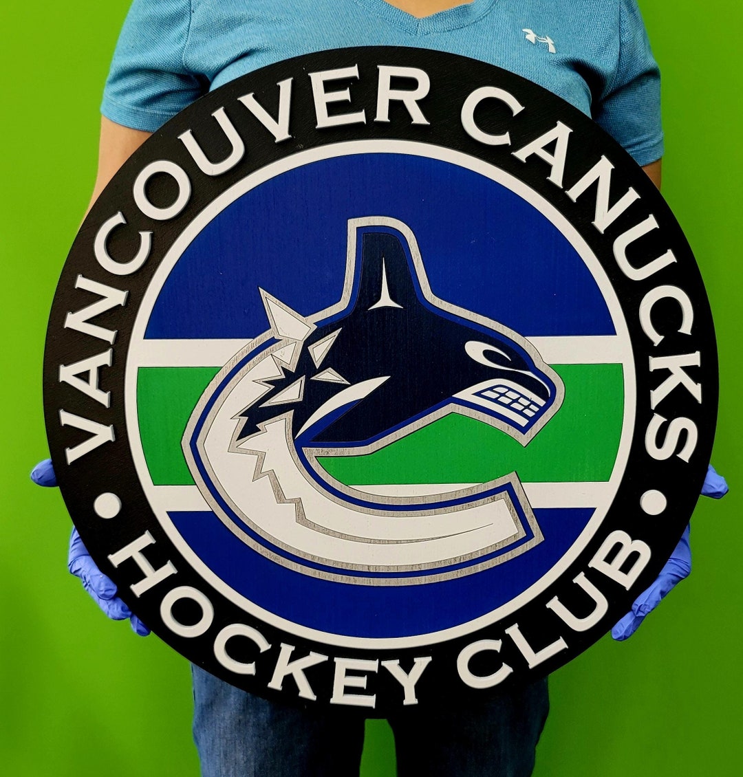 3D Vancouver Canucks 3D Wooden Sports Logo Sign | Man Cave Medallion ...