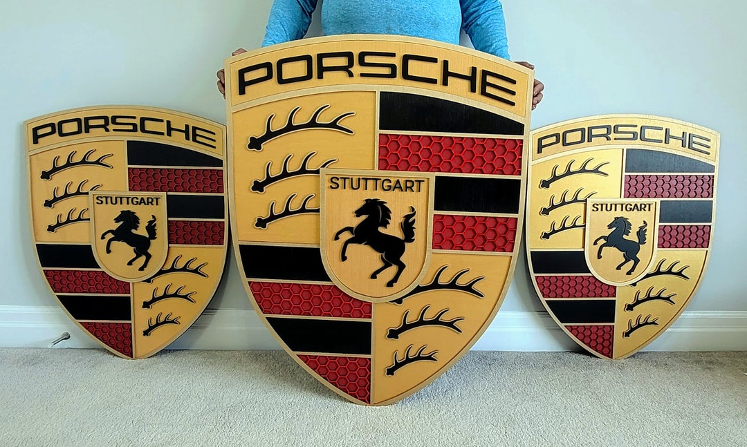 New Porsche Logo 3D Sign for Man Cave, Home Decoration, Porsche Gift ...