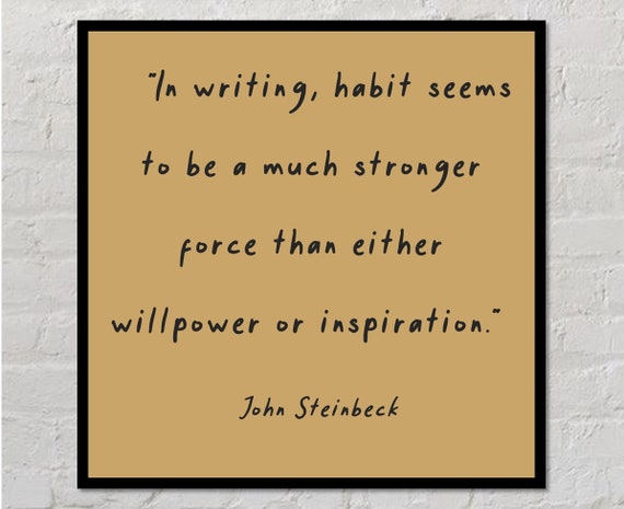 John Steinbeck Quote Author Poster Writer Gift Literary - Etsy