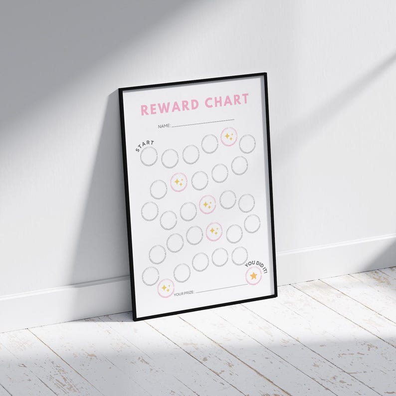 Printable Reward Chart | Instant Download | PDF Reward Chart | A4 US ...
