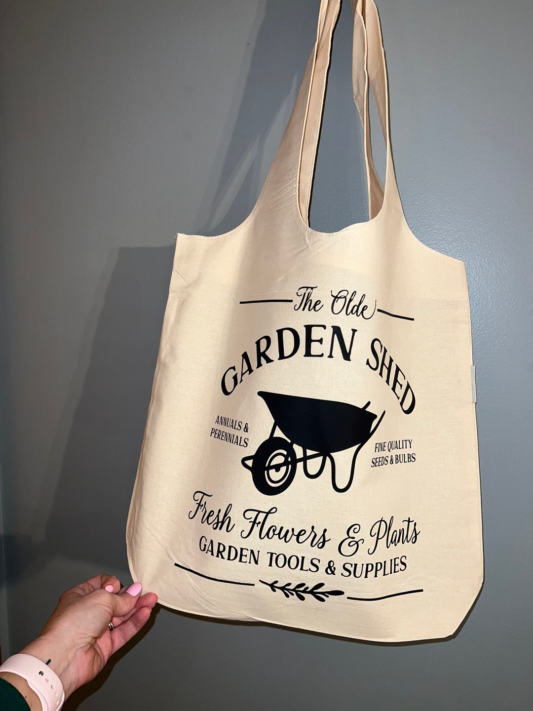 The Olde Garden Shed Tote Bag Large 100% Soft Cotton - Etsy