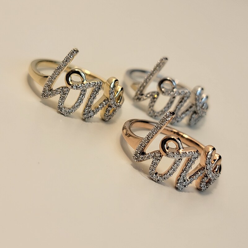 Gold Love Ring - Etsy