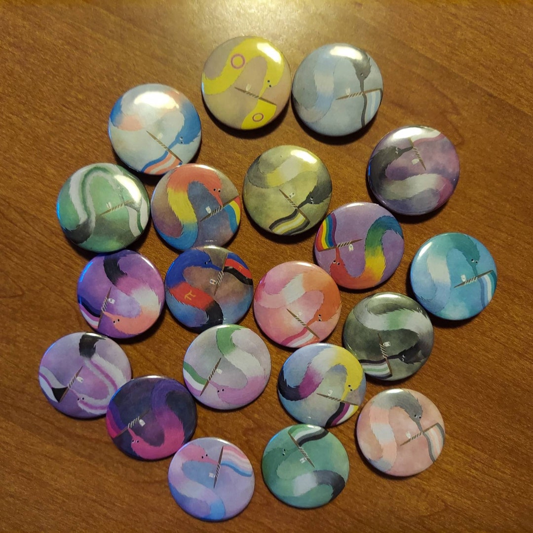 Worm on a String Pride Pins - B Grade - Etsy
