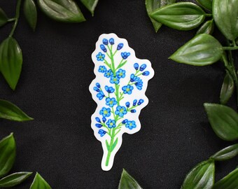 Forget Me Not Sticker - Etsy