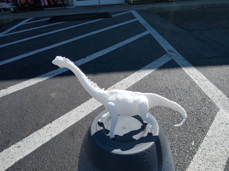 Unpainted Sauroposeidon Statue Dinosaur Model Collector Decor Gift 3D ...