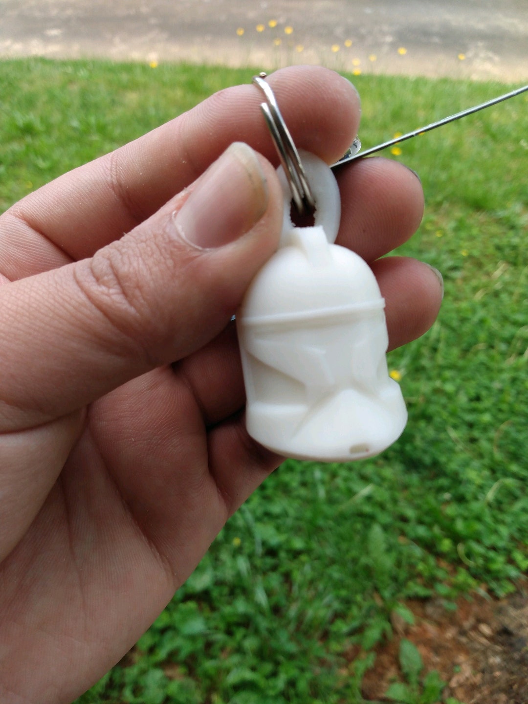 PLA 3D Printed Star Wars Clone Trooper Keychain. Unpainted - Etsy
