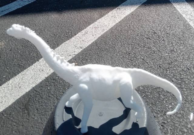 Unpainted Sauroposeidon Statue Dinosaur Model Collector Decor Gift 3D ...