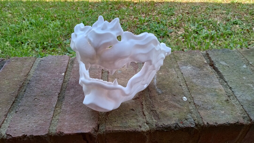 Bakeneko Changed Cat Oni Mask. Mempo - Etsy