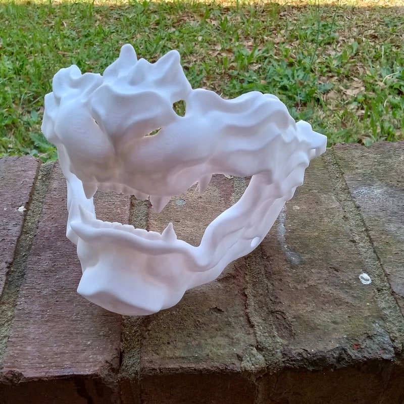 Oni Mask Half Face - Etsy