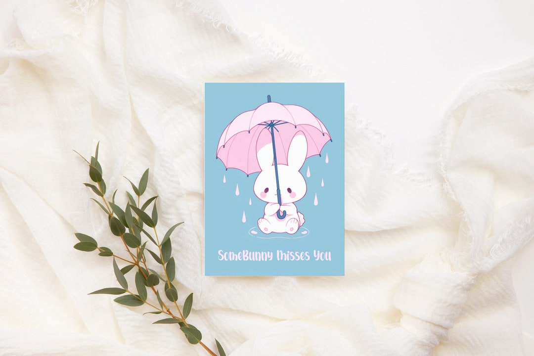 Digital Download Greeting Card somebunny Misses You - Etsy