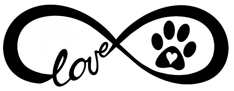 Pet Sticker Infinity Love Paw Premium Quality Clear Vinyl - Etsy