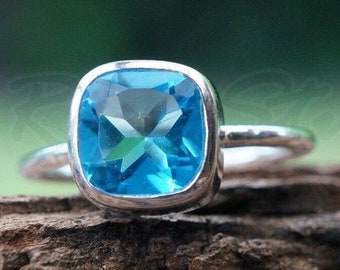Square Stone Ring - Etsy