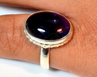 925 Dark Stone Ring - Etsy