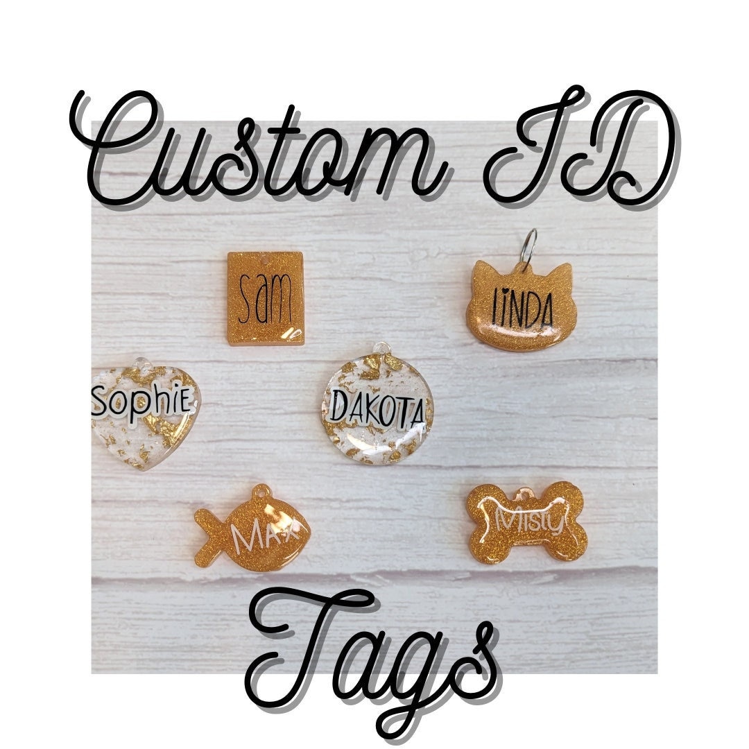 Custom Resin Pet Tags, Design Your Own Pet Tag, Pet Tags Personalized ...