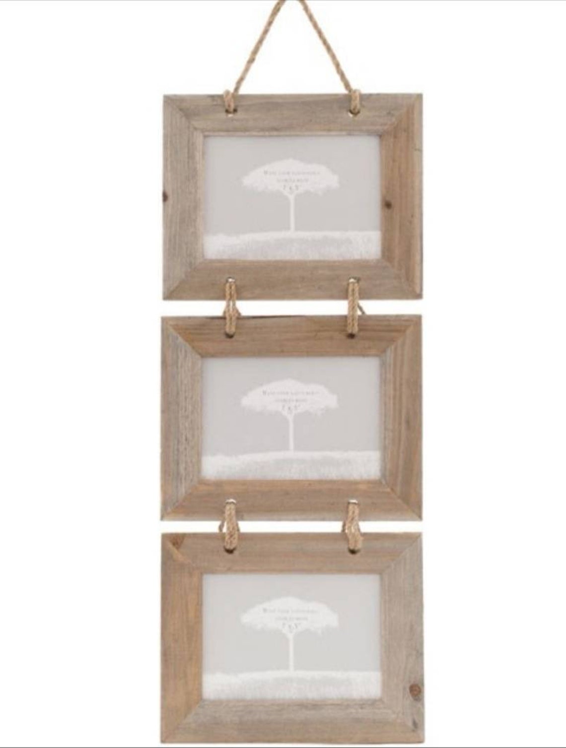 7x5 Triple Rustic Landscape Photo Frame Held With Rope. - Etsy