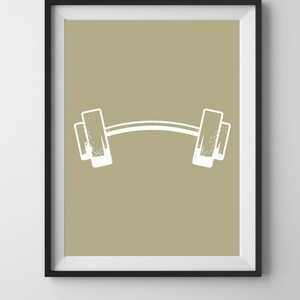 Minimalist Dumbbell Decor Wall Art Set for Motivational Home Gym - Etsy