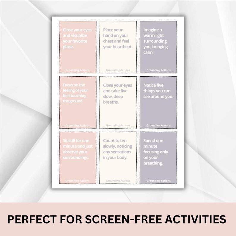 100+ Printable Mood Boost Cards | Self-care Jar Kit for Stress Relief ...