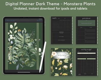 Monstera Digital Planner - Etsy