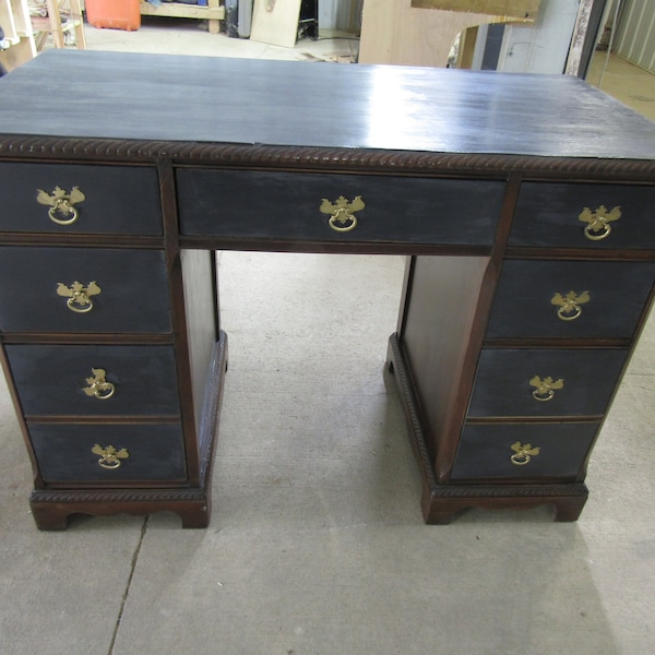 Painted Desk - Etsy