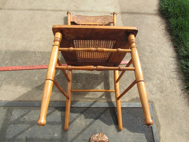 Vintage Antique Chair Cain Seat Oak Chair Pressback Chair - Etsy