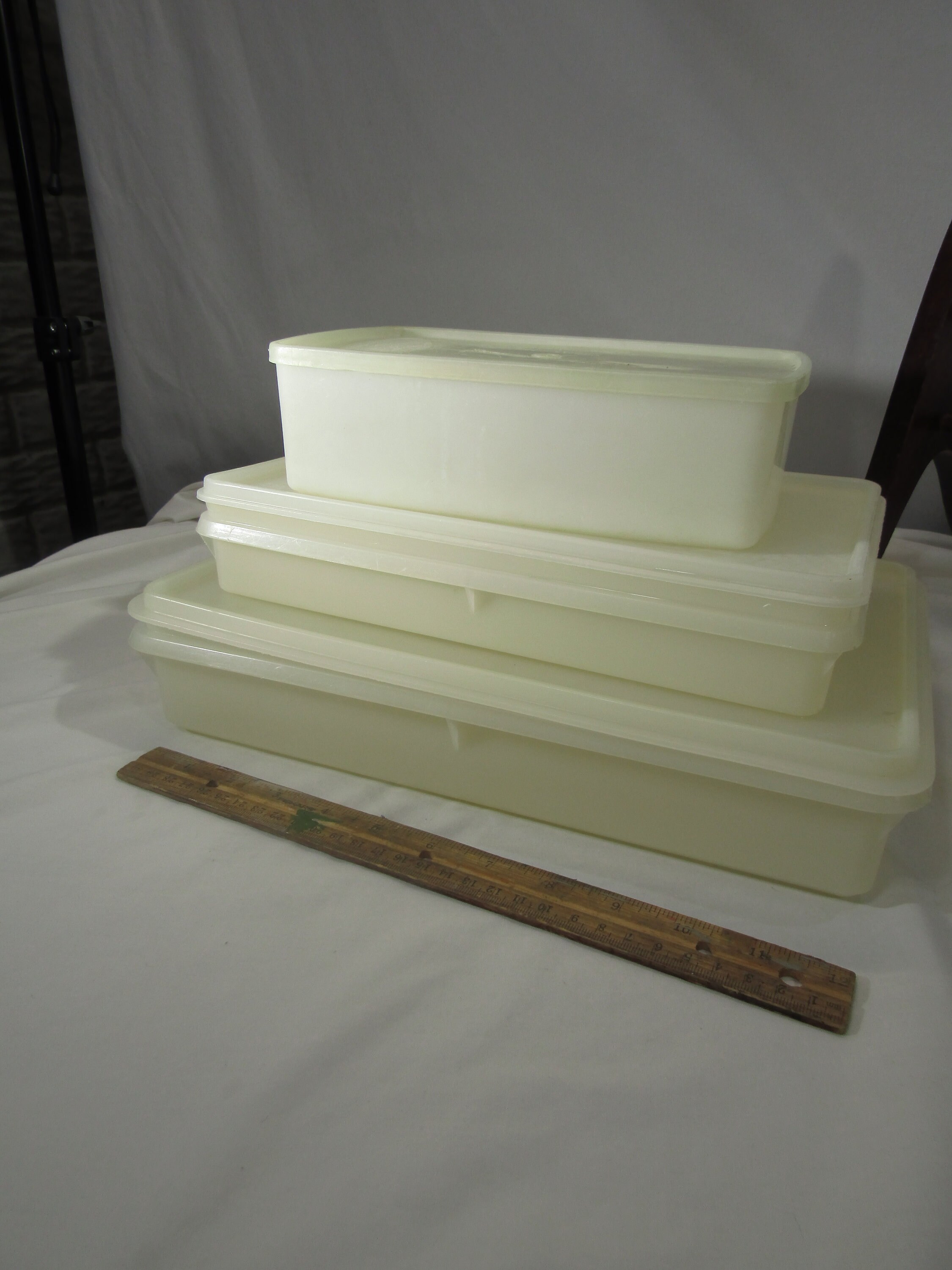 Vintage Tupperware/ Container/ Square Container - Etsy