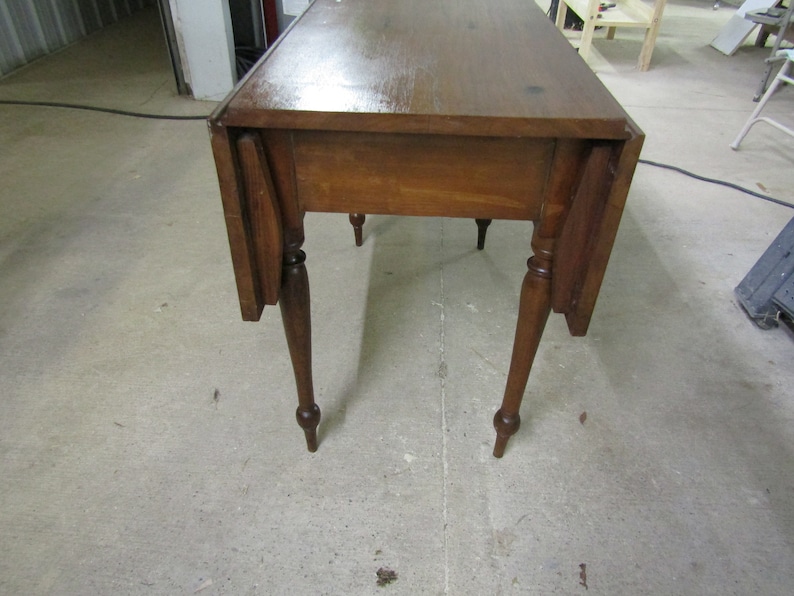 Antique Vintage Walnut Drop Leaf Kitchen Table - Etsy