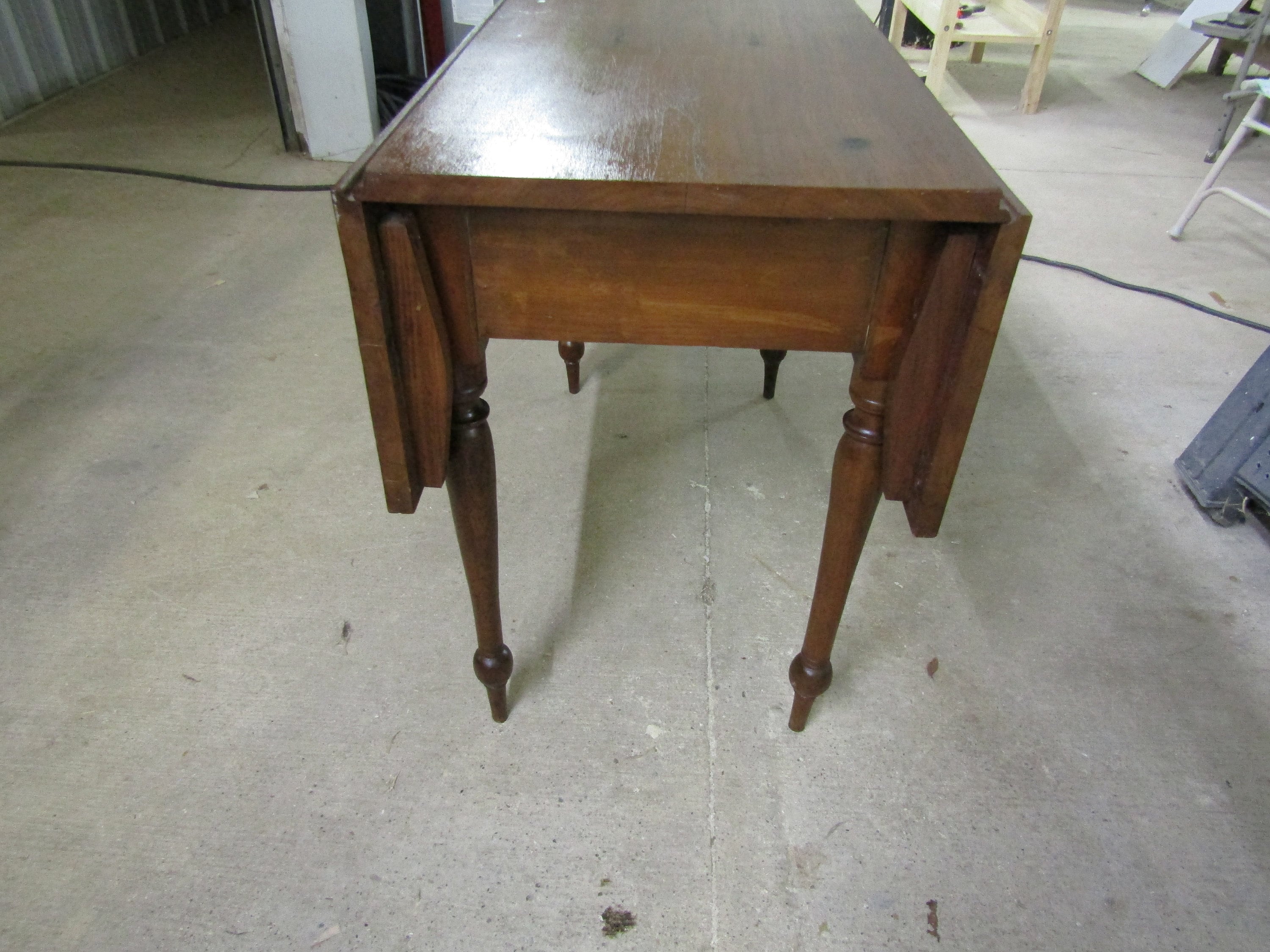 Antique Vintage Walnut Drop Leaf Kitchen Table - Etsy