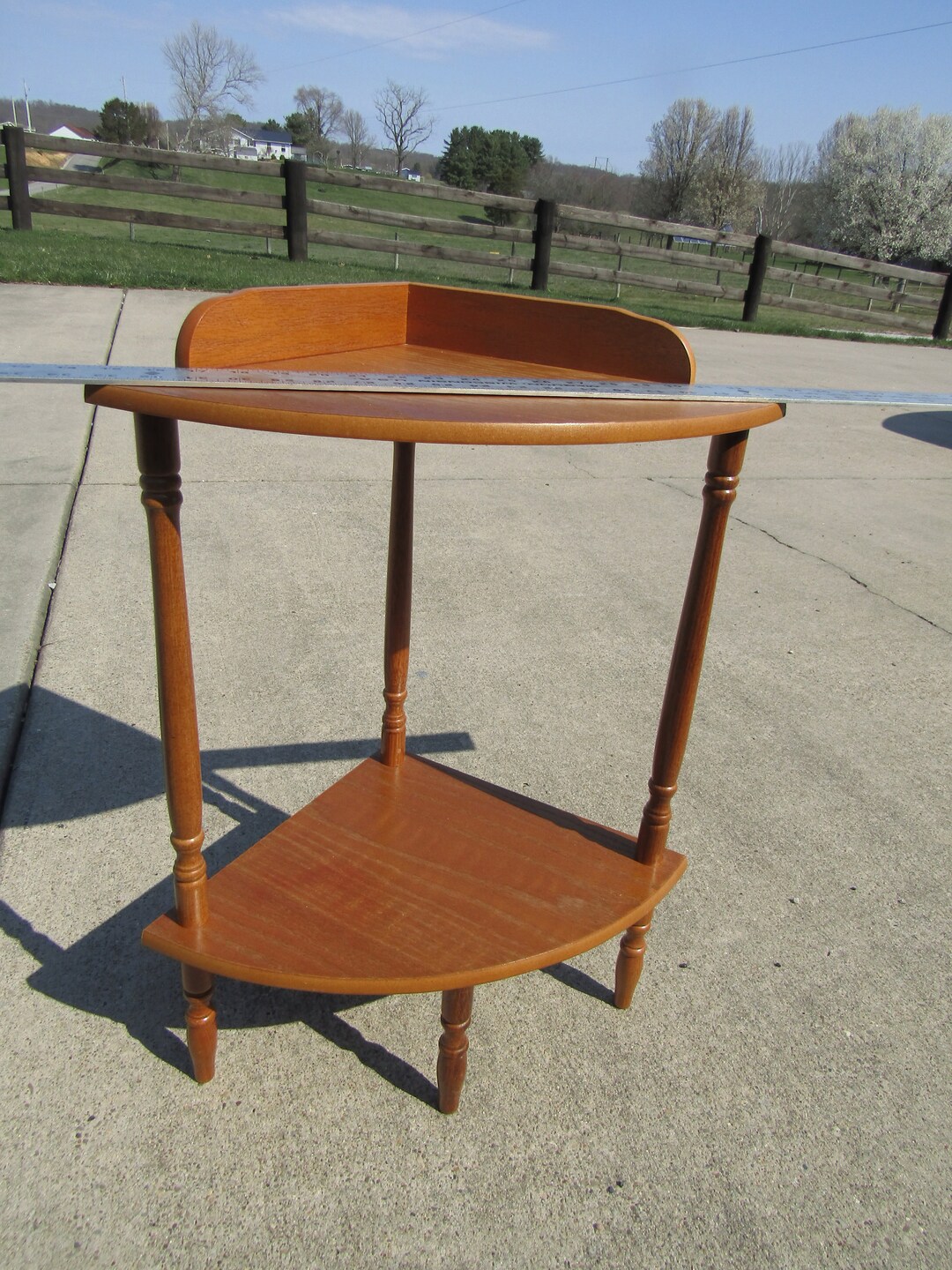 Vintage Corner Stand/ Midcentury Table - Etsy