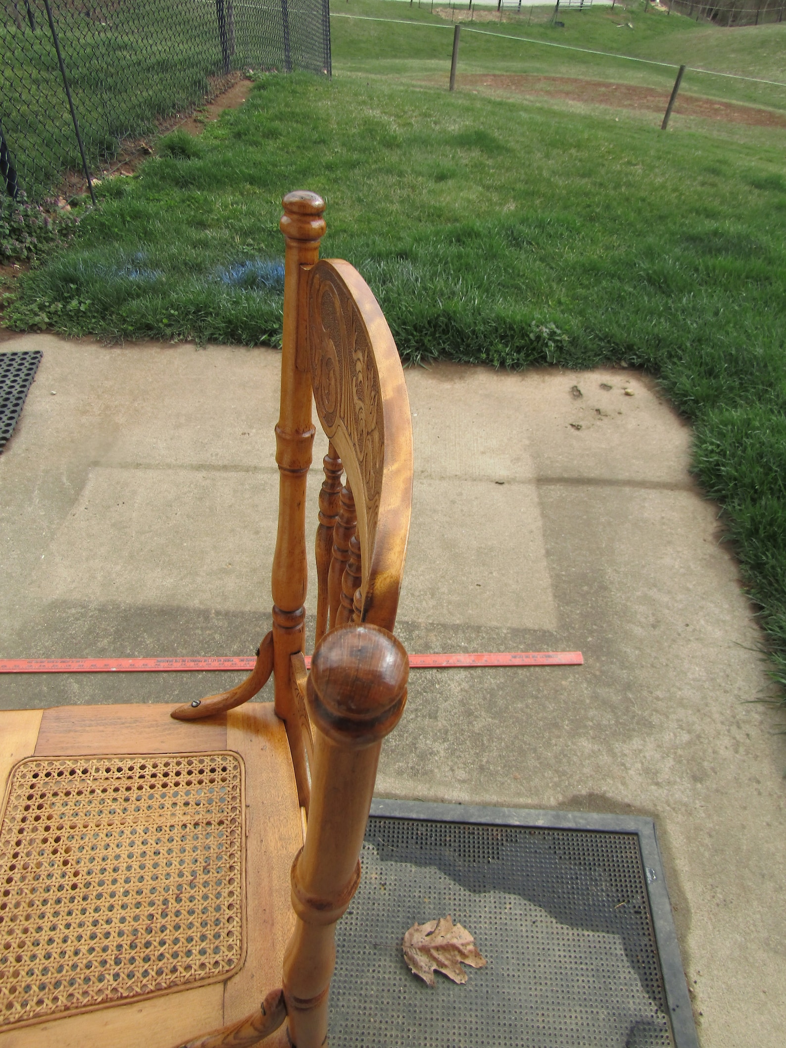 Vintage Antique Chair Cain Seat Oak Chair Pressback Chair | Etsy