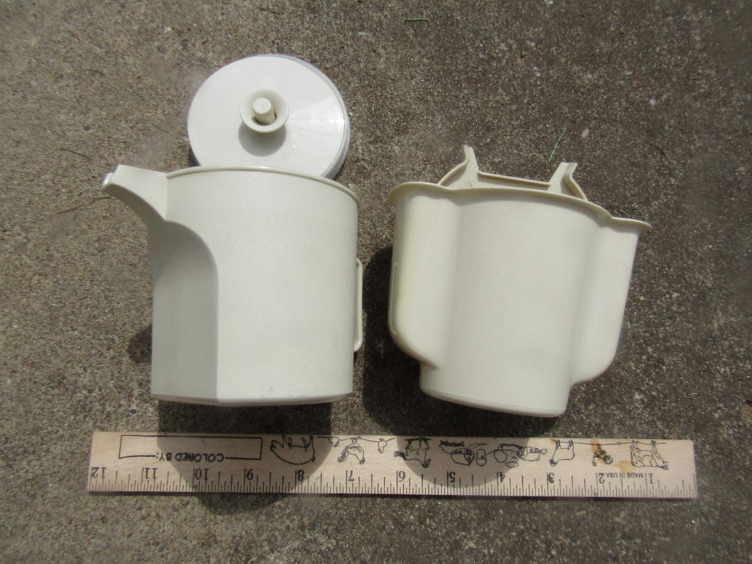 Vintage 90 Tupperware Flip Top and Pourer Pitcher Container - Etsy