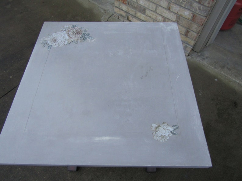 Hand Painted Wood Table Art Deco Table - Etsy