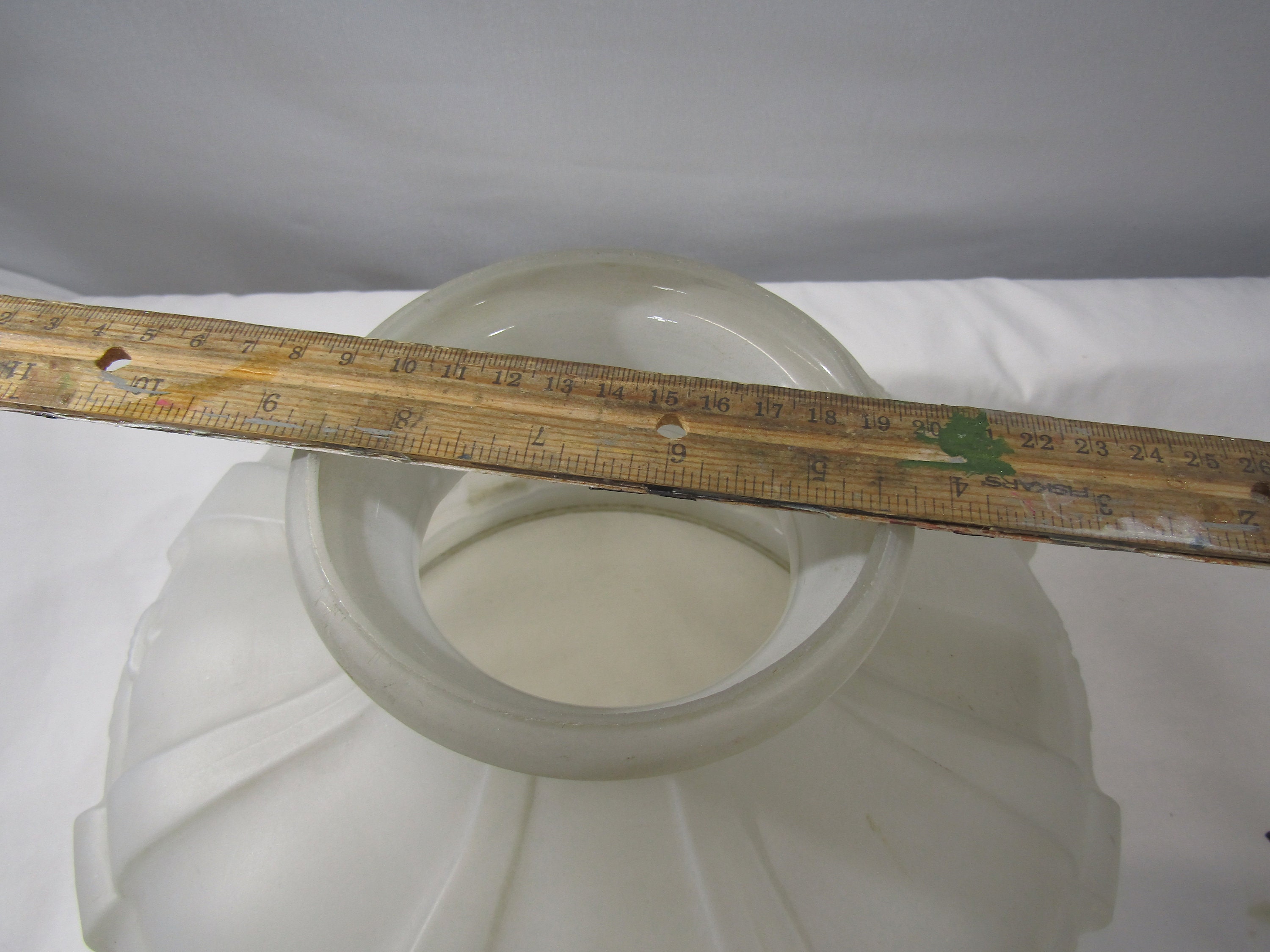 Vintage Frosted Glass Shade/embossed Lamp Shade - Etsy