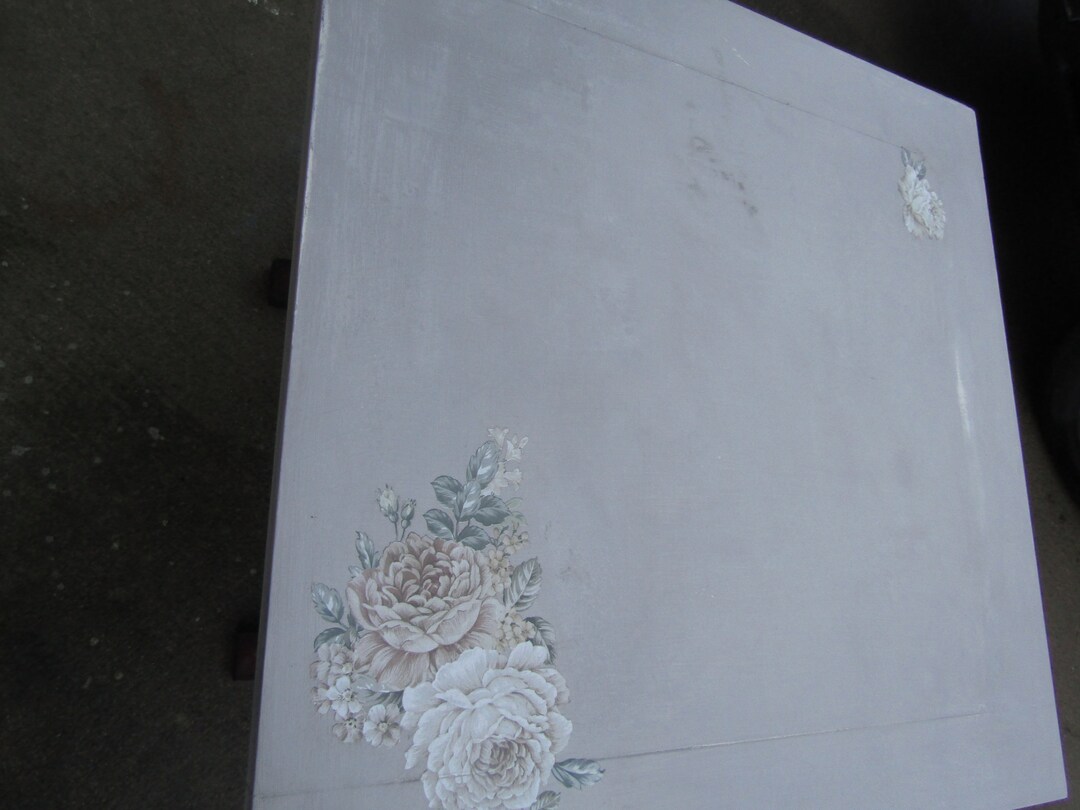 Hand Painted Wood Table, Art Deco Table - Etsy