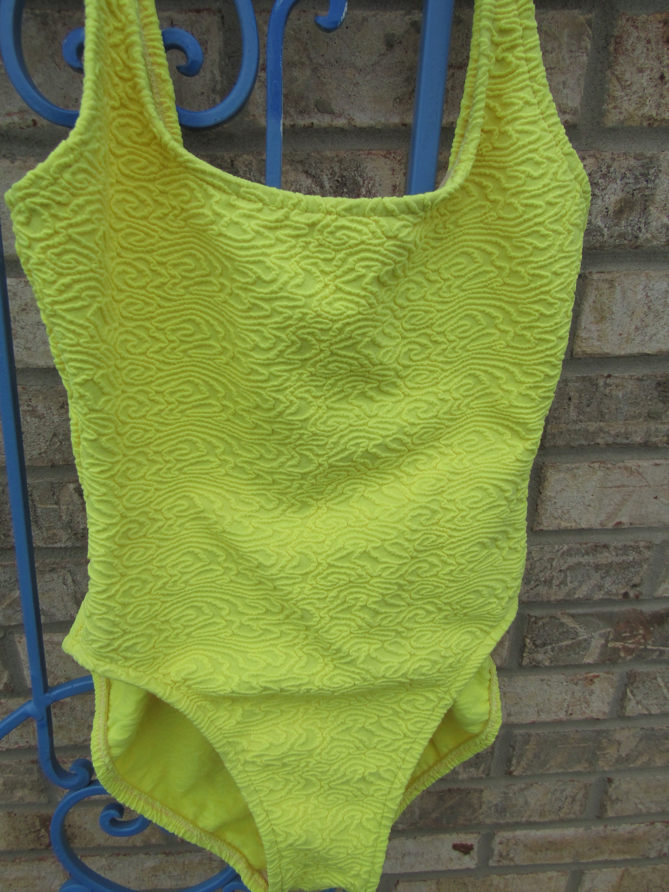 Vintage Union Label Yellow One Pc Swim Suit / Bonjour Bathing - Etsy