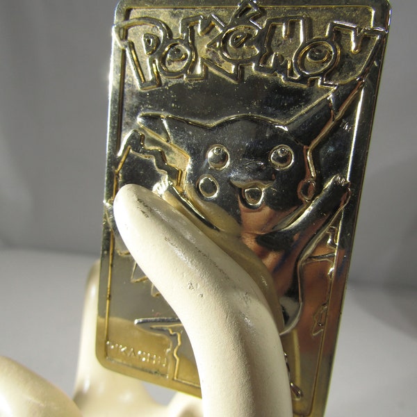Pikachu Gold Plated Card - Etsy