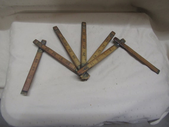 Vintage Wood Measuring Stick - Etsy