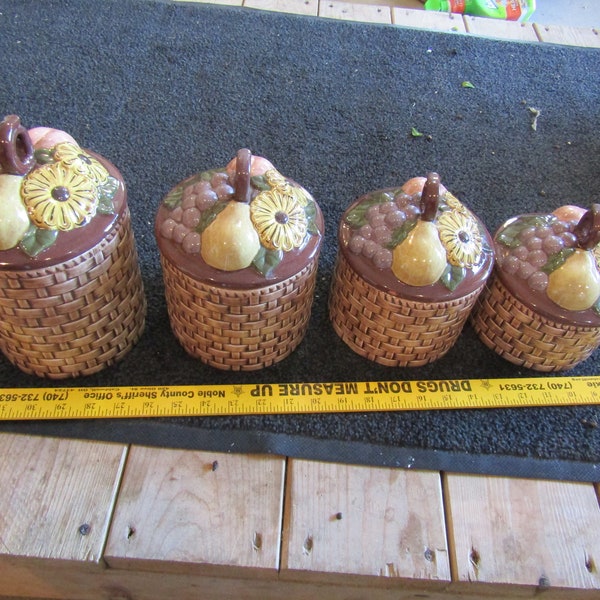Fruit Canisters - Etsy